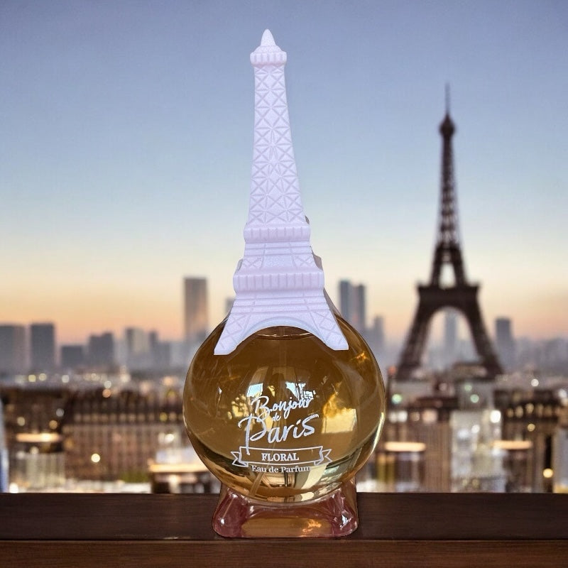 Bonjour de Paris "Floral" Eau de Parfum – Light Pink Eiffel Tower Cap ...