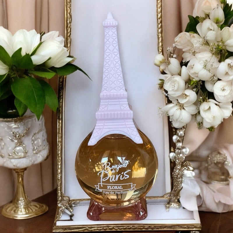 Bonjour de Paris "Floral" Eau de Parfum – Light Pink Eiffel Tower Cap ...
